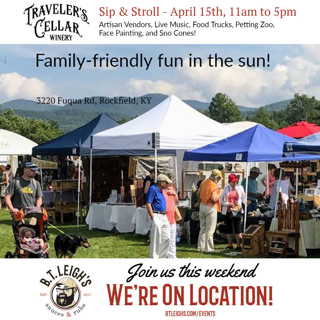 Traveler's Cellar Winery Sip & Stroll | B.T. Leigh's Events – B.T ...